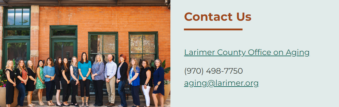 Larimer County Caregiver | Larimer County